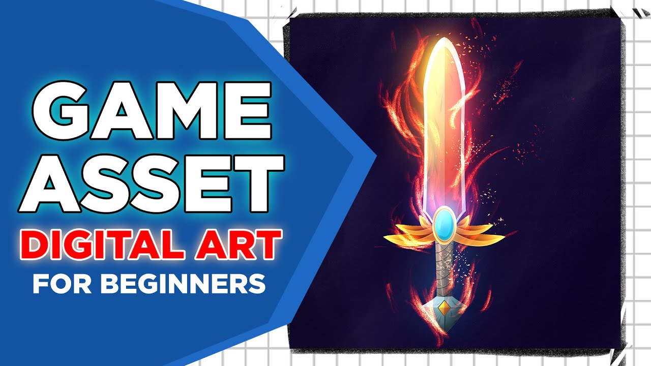 How to create game asset in photoshop for beginners | 2D game asset ...