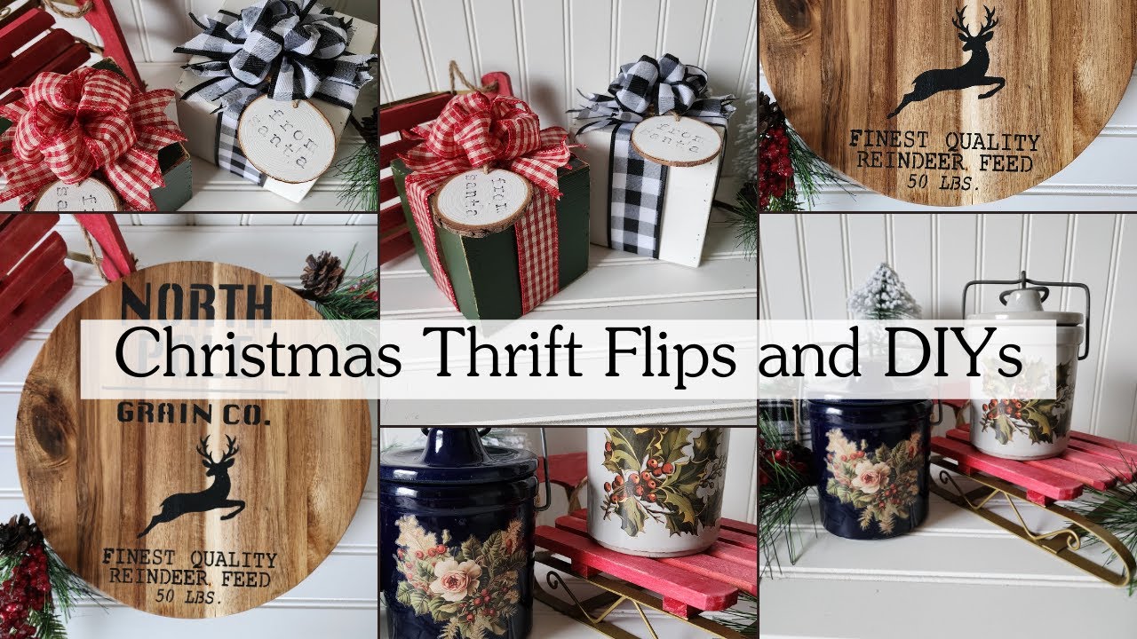Christmas Inspired Thrift Flips | Giving Thrifted Items New Life ...