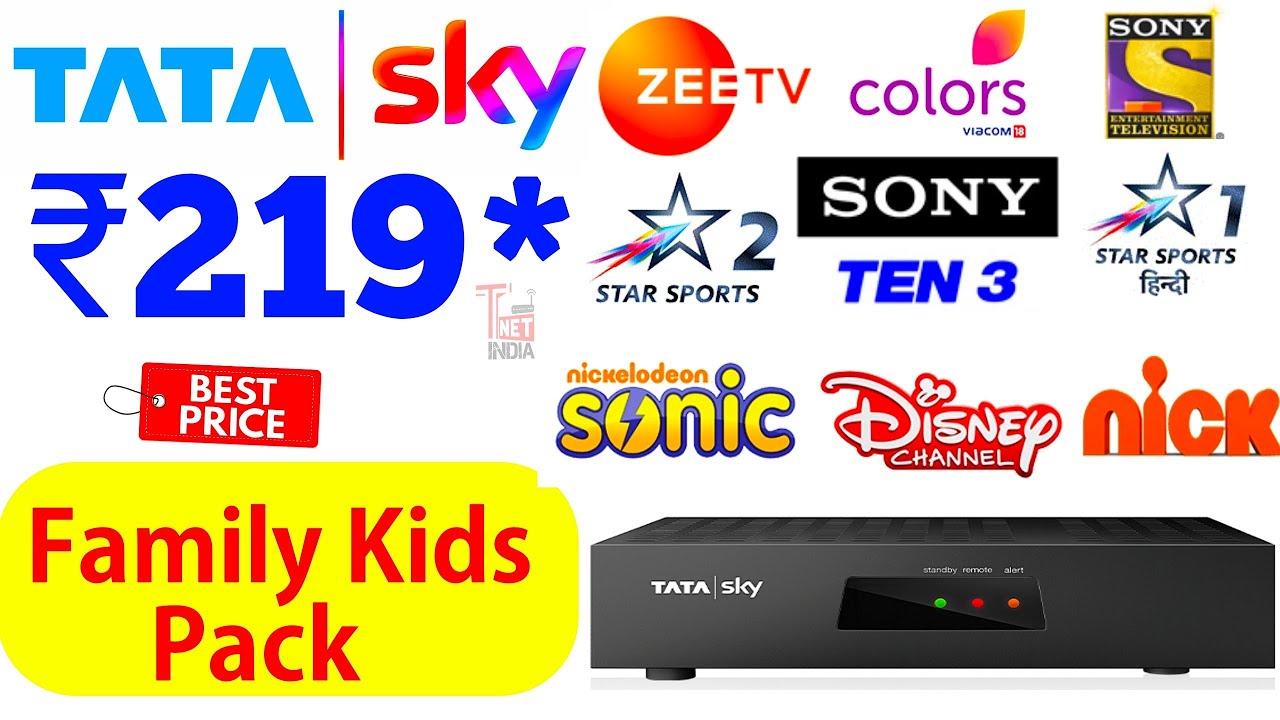 Tata Sky Family Kids Pack ₹219 | Tata Sky New Pack 2019 - YouTube