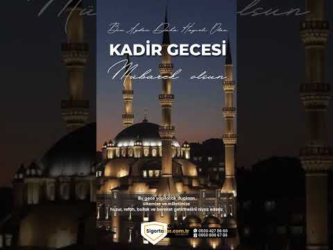 kadir geceniz mübarek olsun. #SigortaSor #Sigorta #KadirGecesi #Ramazan #dua #kandil
