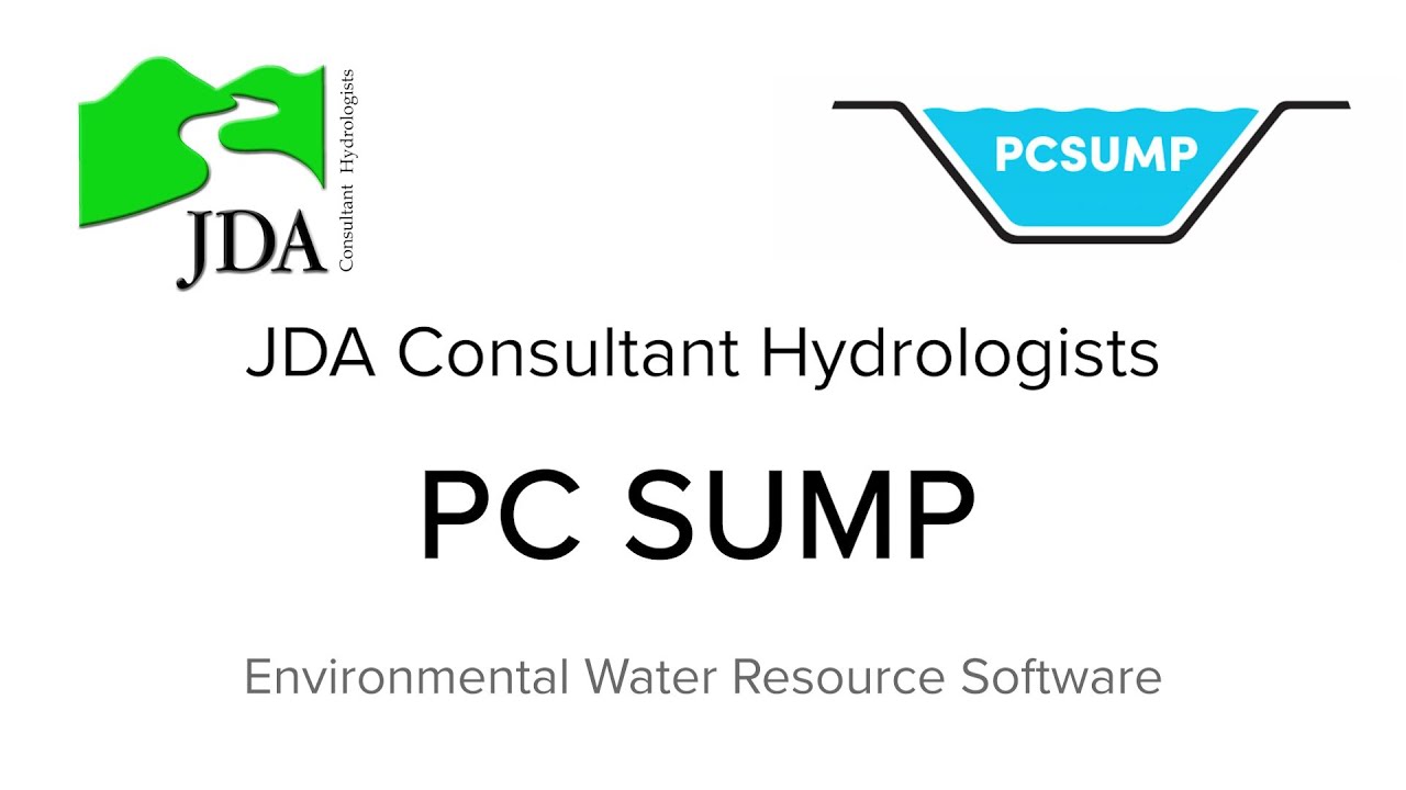 PC Sump - JDA Perth Hydrology Software - YouTube