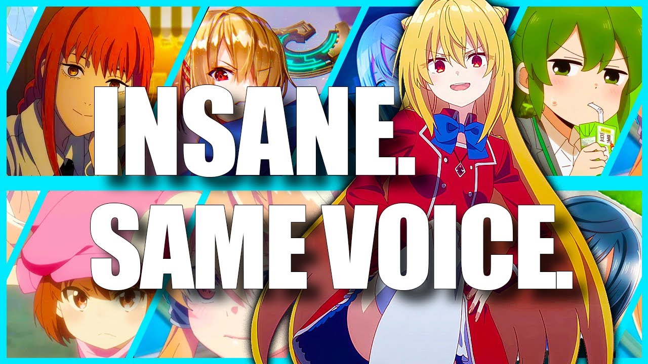 30 Anime Characters with the Same Voice Actor | Tomori Kusunoki - YouTube