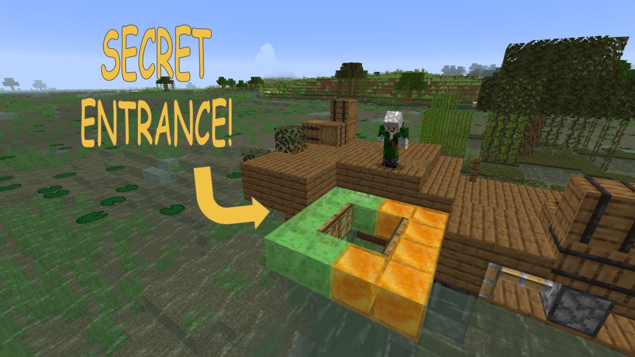 Building a SECRET Underwater Entrance in Minecraft! - YouTube