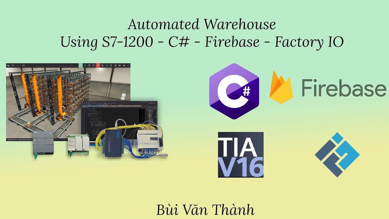 SCADA Automated Warehouse Factory IO using C# - Firebase - PLC ...