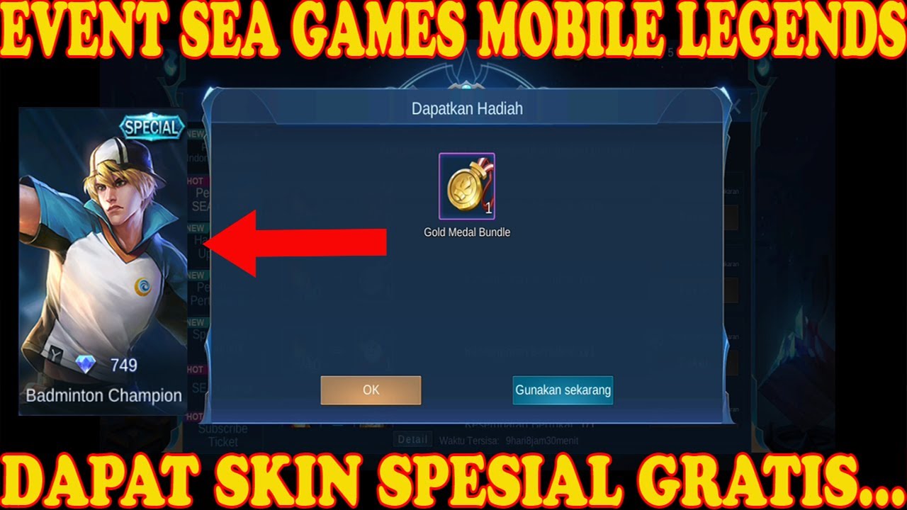 SKIN SPESIAL GRATIS DENGAN BUKA GOLD MEDAL SEA GAMES MOBILE LEGENDS ...