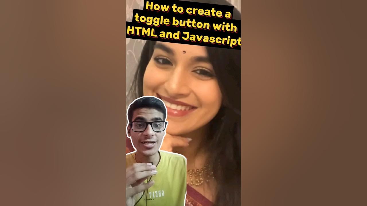 Toggle Button Using Html And Javascripthtml Css Javascript Js Webdevelopment Youtube
