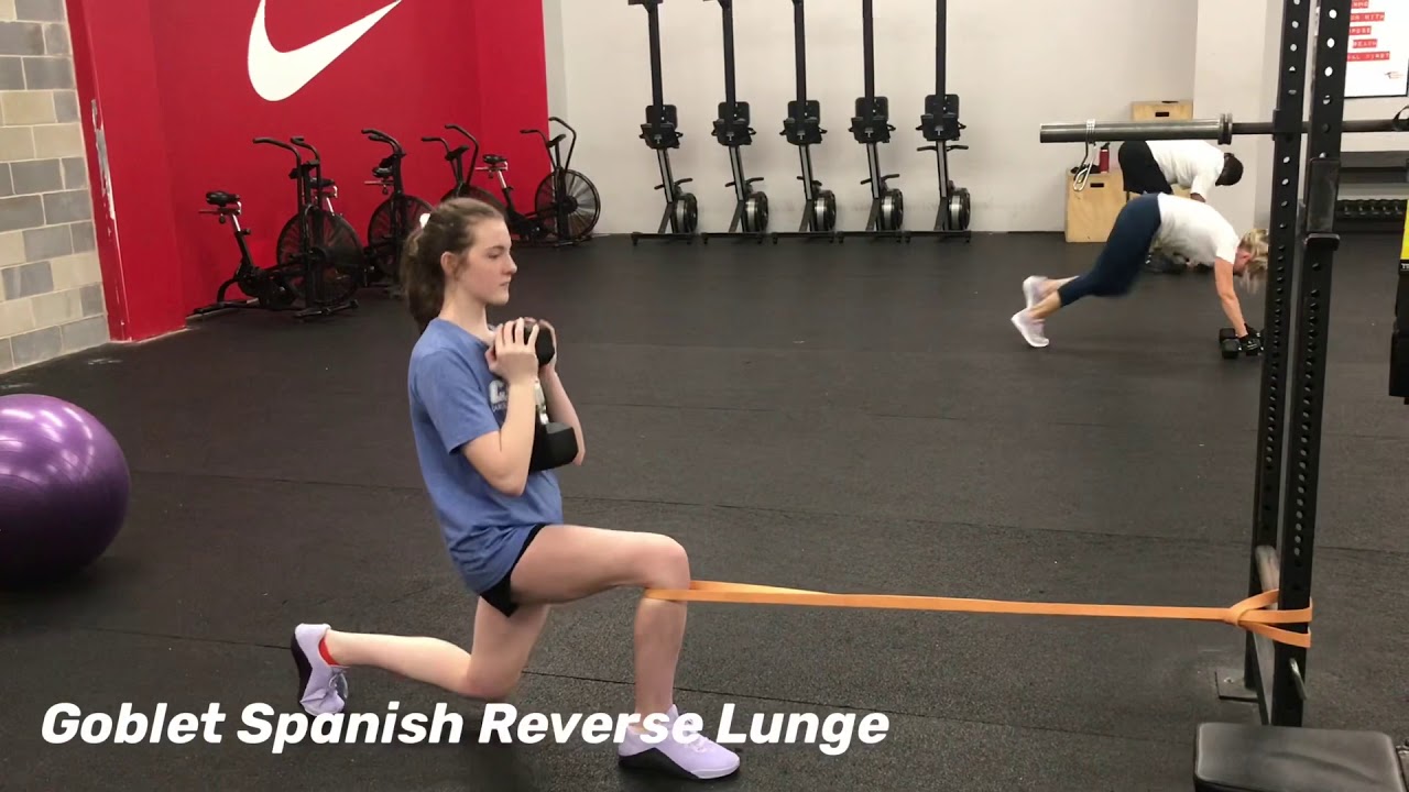 Goblet Spanish Reverse Lunge - YouTube