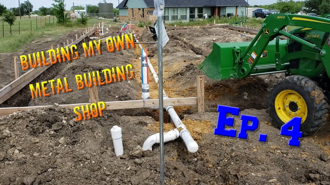 Building My Own Metal Building | Water Hydrant and Water Lines (Ep. 4 ...
