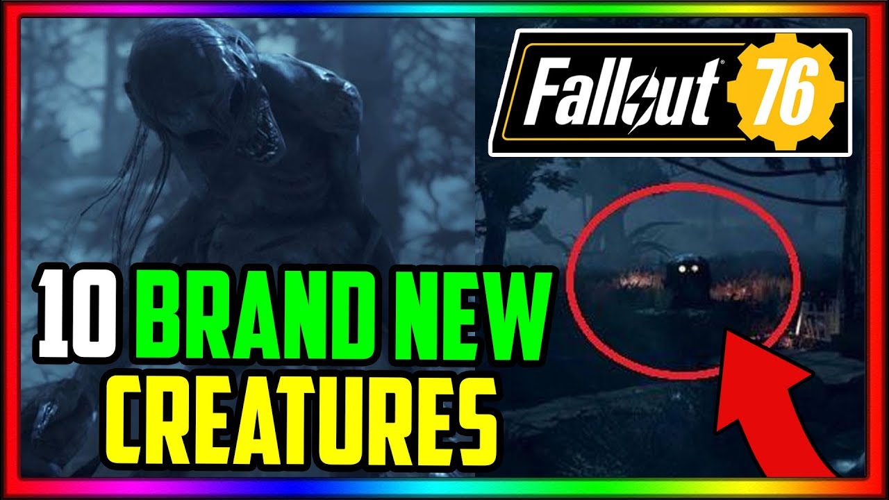 Top 10 Fallout 76 Terrifying New Creatures - YouTube