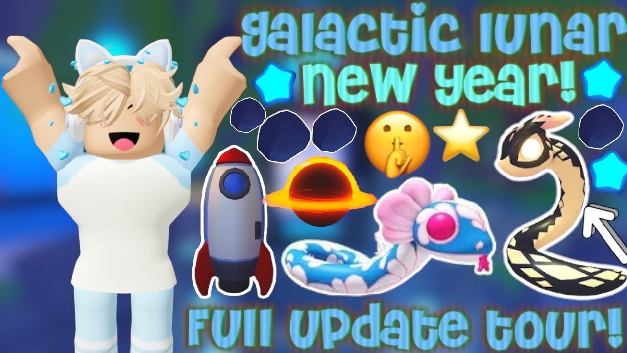 Galactic Lunar New Year Update In Roblox Adopt Me! 🚀🐍 Year of the snake ...