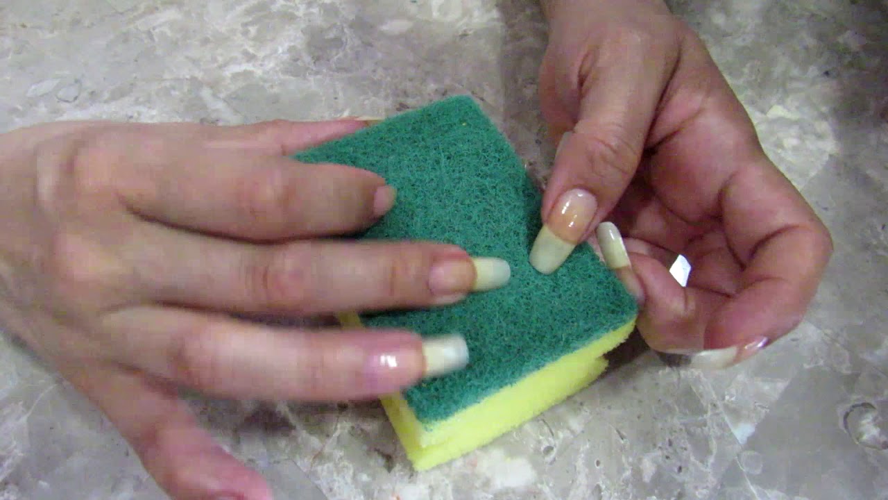 ASMR, Scratching, Tapping with sponge! - YouTube