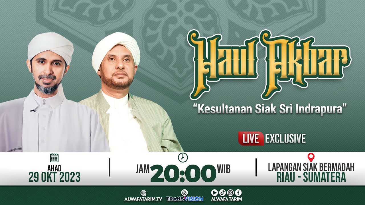 🔴LIVE | HAUL AKBAR KESULTANAN SIAK SRI INDRAPURA | RIAU - SUMATERA ...