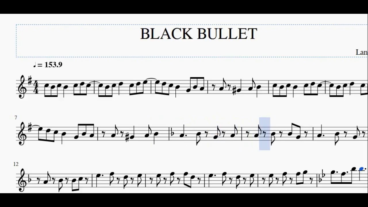 Black Bullet OP en Violin - Pentagrama - YouTube