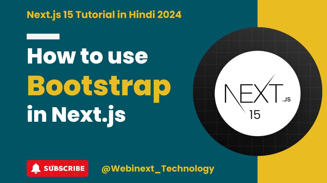 #20 | How to use Bootstrap in Next.js | Bootstrap in next.js | Next.js ...
