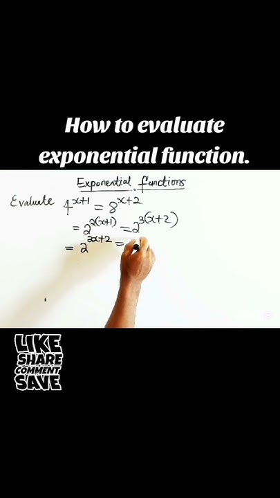 How to evaluate exponential function #educationtips # ...
