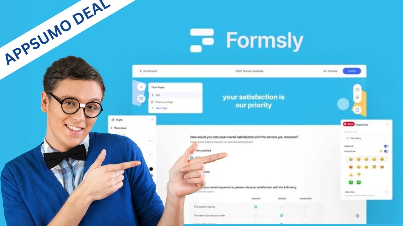 Formsly Review and Demo: Create Stunning Forms and Surveys Buidler - Appsumo Lifetime Deal $59 ...