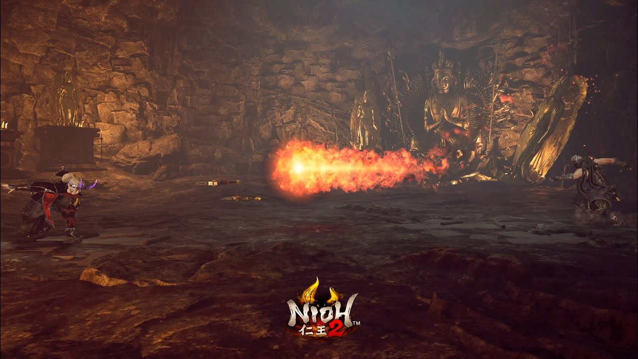 Nioh 2 - Vs. Ren Hayabusa Depths | Hatchets, no elixirs - YouTube