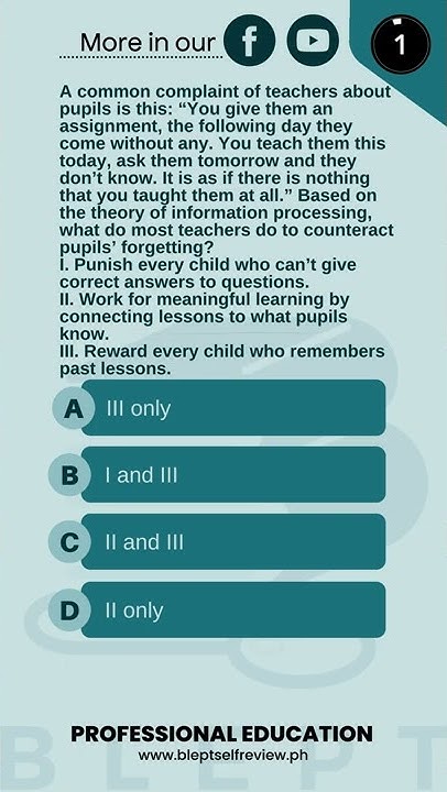 Professional Education 2B-16. Comment your answer #Letreview2022 #BLEPT ...