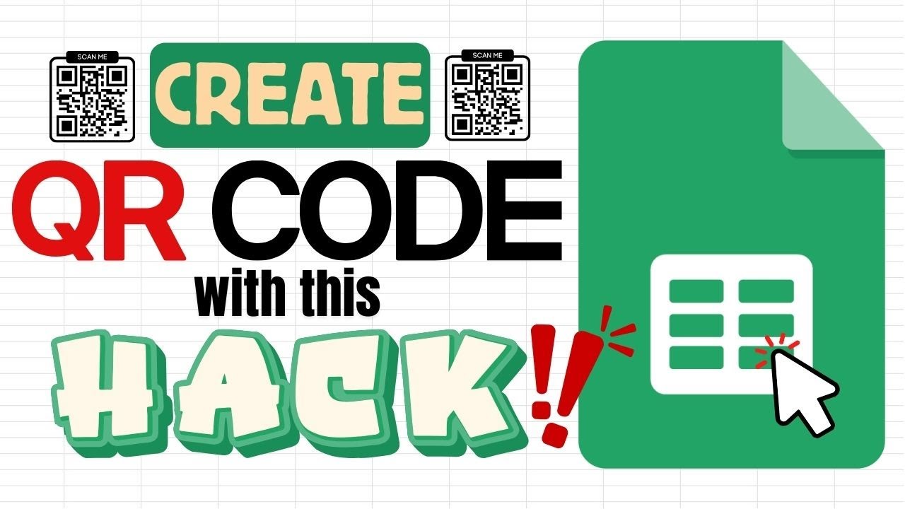 Create a QR CODE with this Quick Hack in Google Sheets (Generate Bulk ...