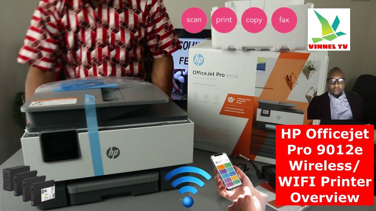 HP Officejet Pro 9012e Wireless / WIFI Printer Overview - YouTube