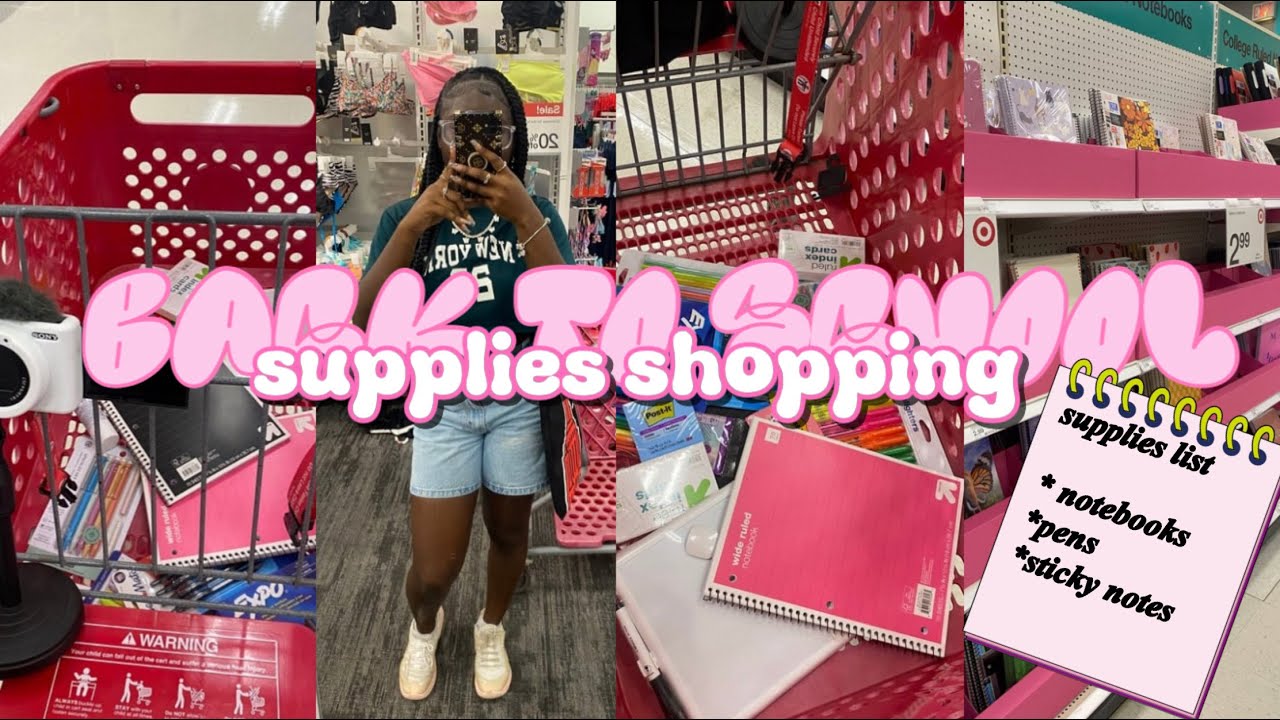 back to school supplies shopping at @target 2024 || sophomore year ...