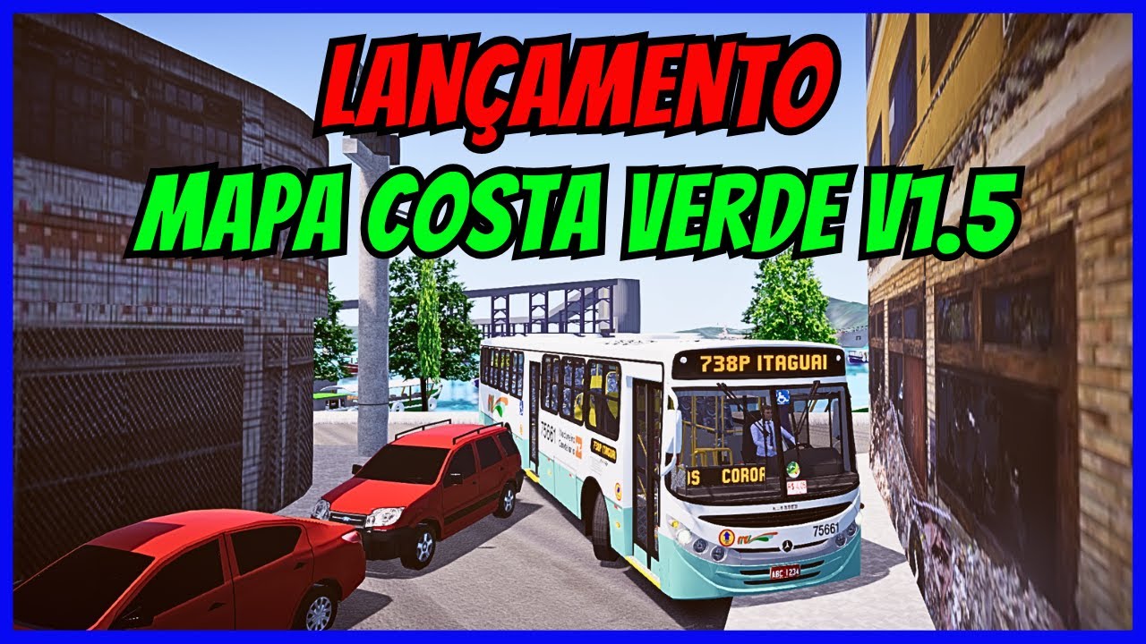 🔴Gameplay Novo Mod Mapa Costa Verde V1.5 Graphic UpDate Proton Bus ...