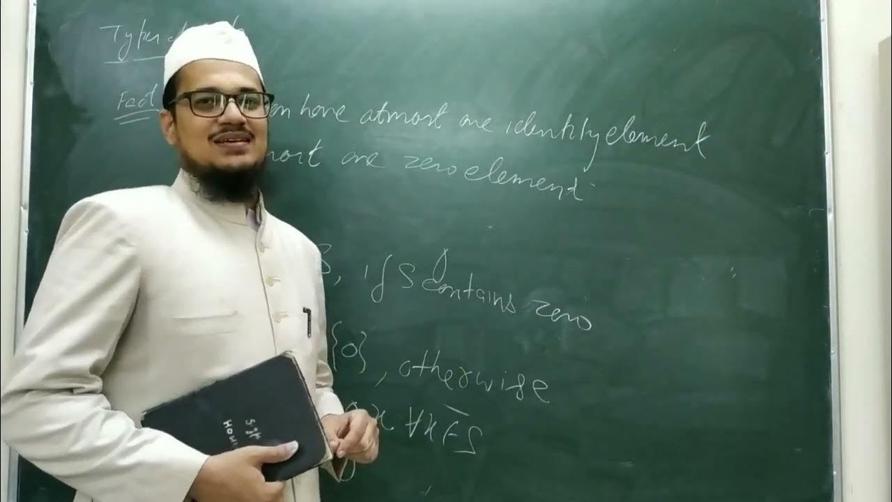 Semigroup Theory Lecture 1 second part - YouTube