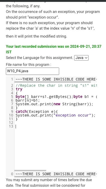 Week 10 Programming Assignment 4 Nptel Programming in java #nptel # ...