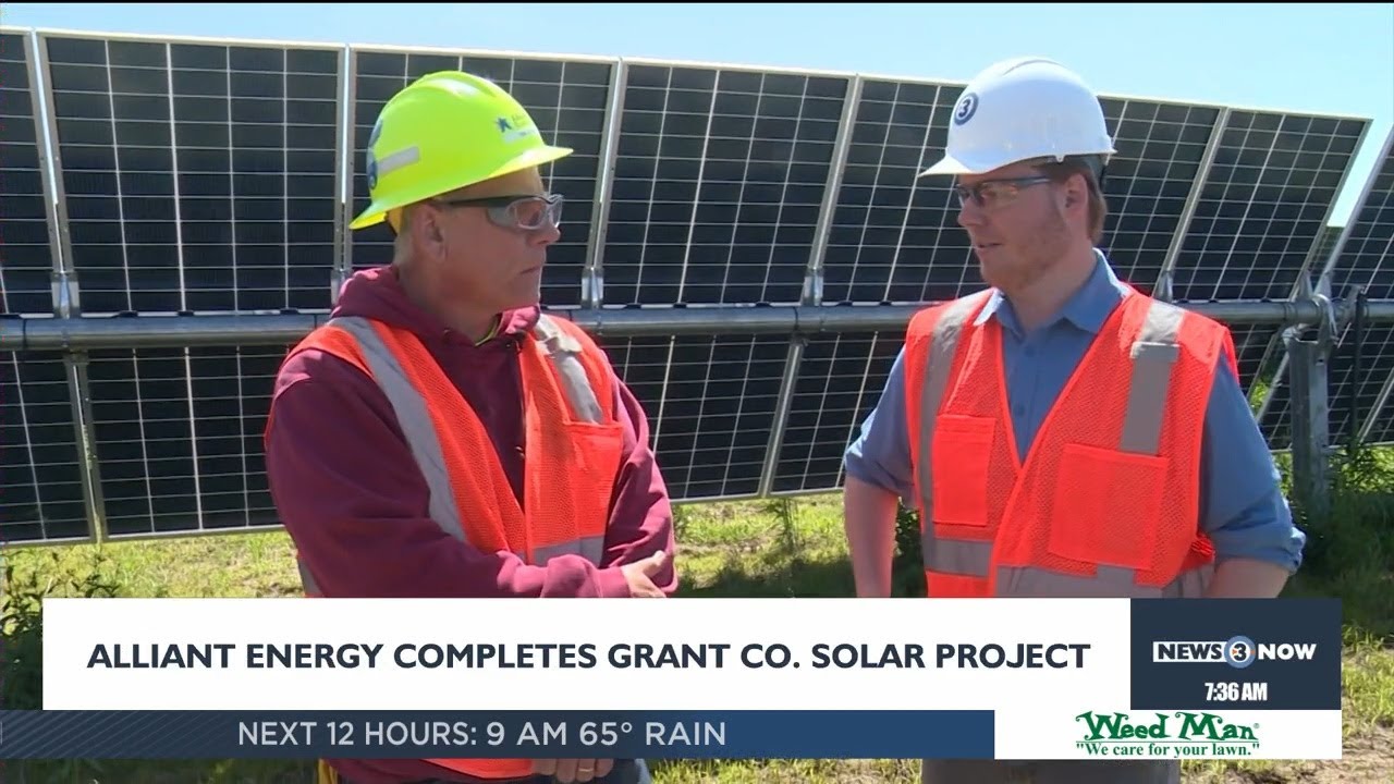 Alliant Energy completes Grant County Solar Project - YouTube