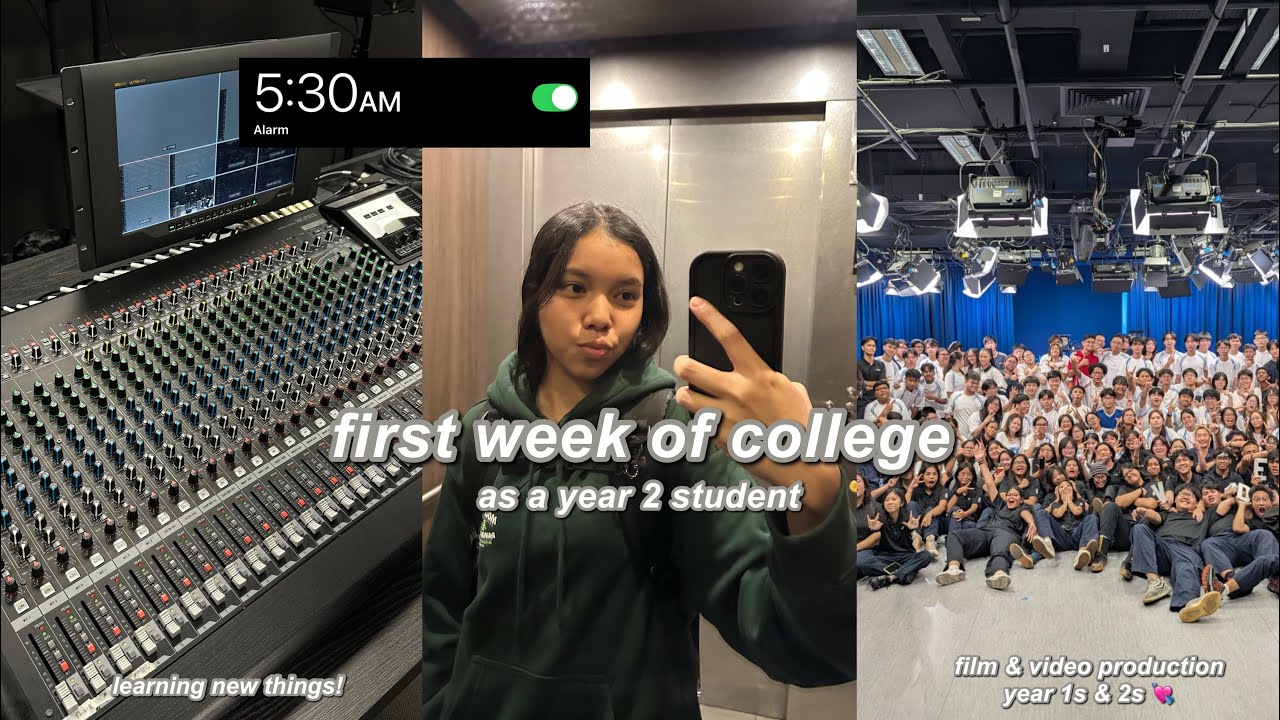 college diaries ୨୧ : first week of college year 2! - YouTube