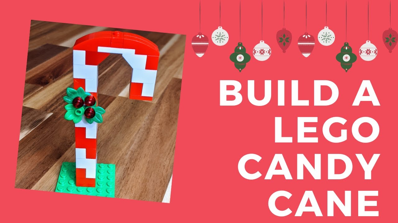How To Build a LEGO Candy Cane With Swirls - YouTube