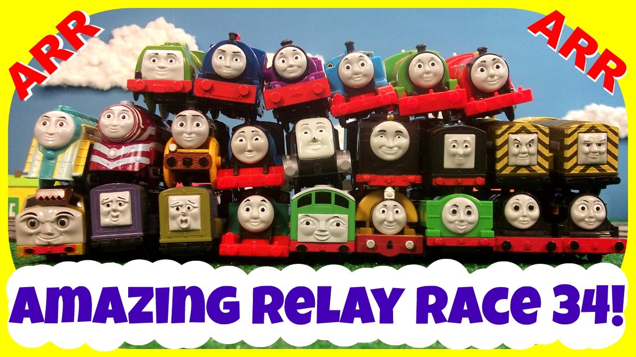 Amazing Relay Race 34! Trackmaster Thomas and Friends Racing ...