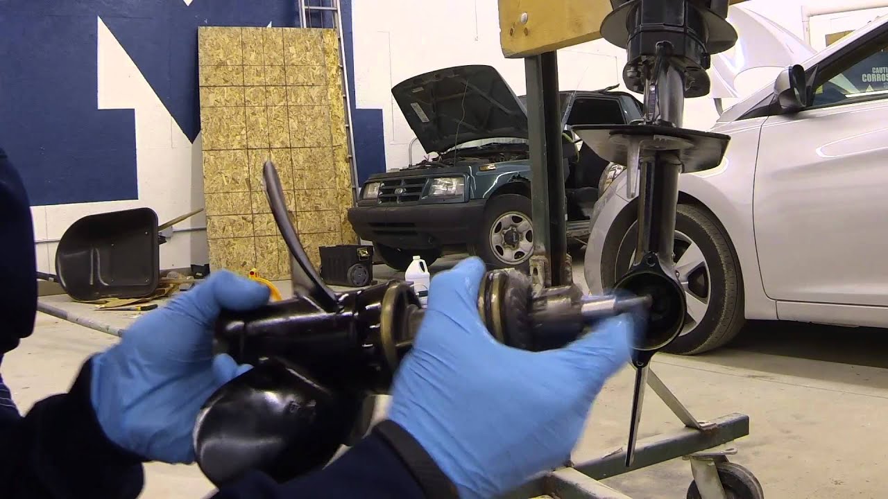 HOW TO take apart a lower unit on an outboard motor, how it works - YouTube