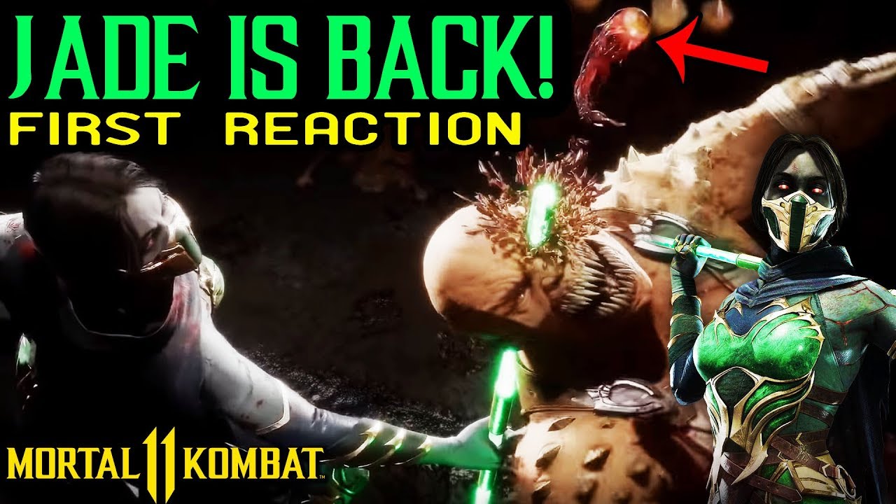 Mortal Kombat 11. Jade Reveal Reaction + Gameplay + Fatality. I'M SO ...