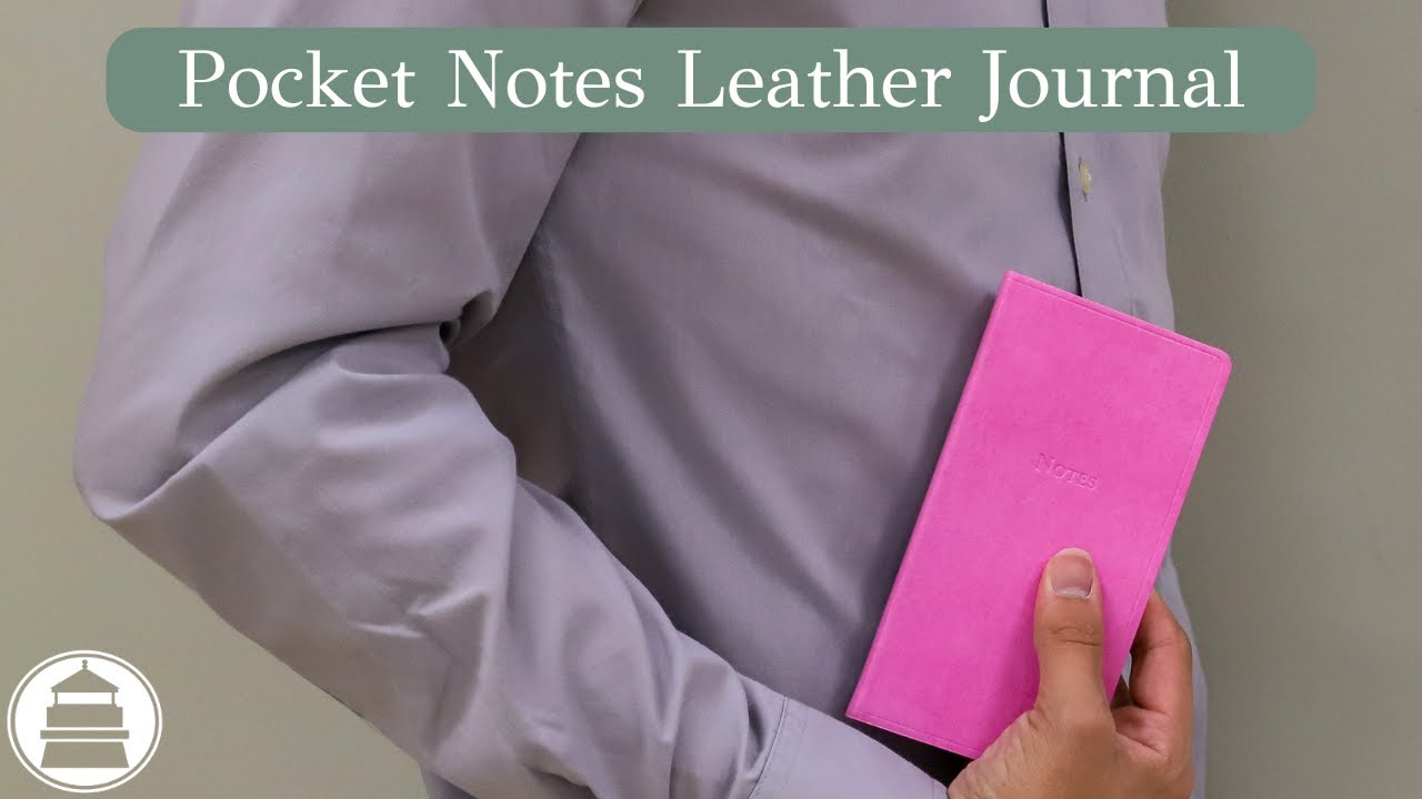 Pocket Notes Leather Journal | Gallery Leather - YouTube