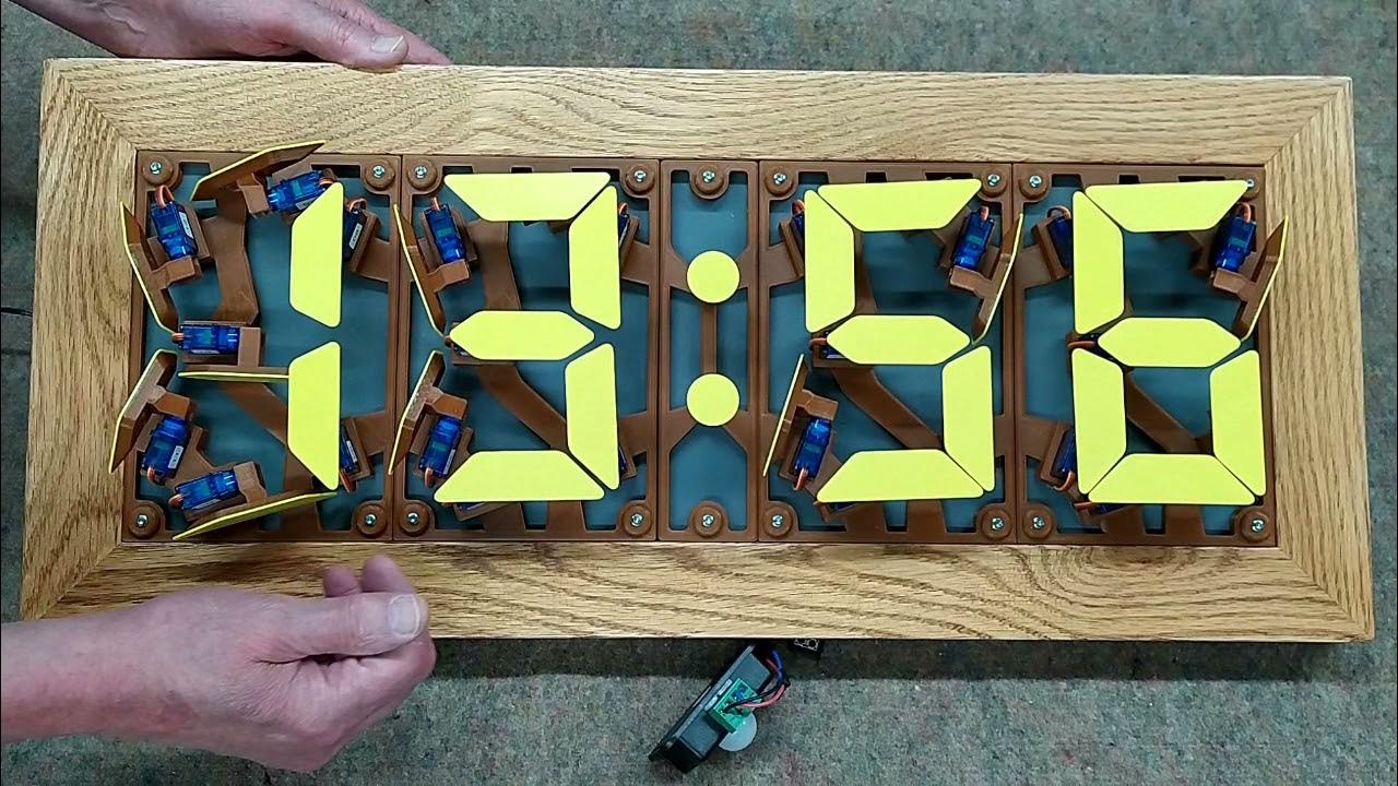 Servo-Driven Digital Clock - Wiring & Sketch Functions - YouTube