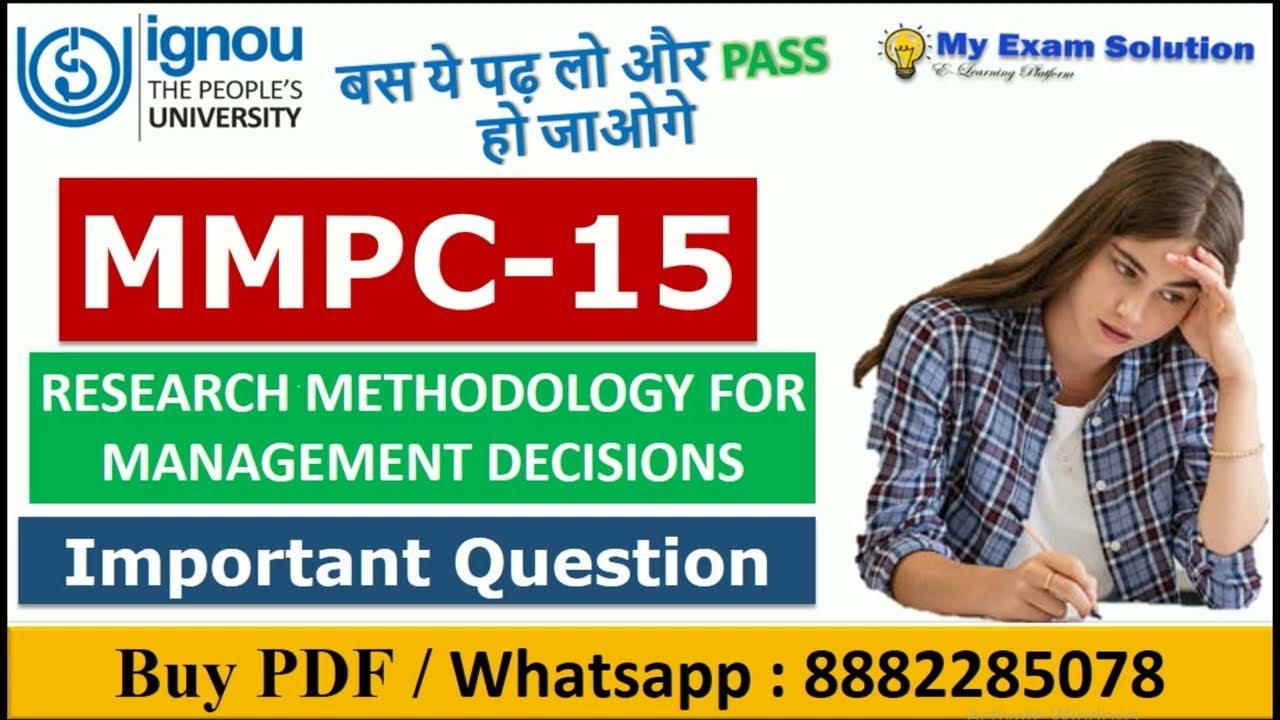 IGNOU MMPC 015 | Complete Course Guide | Important Questions, Study Material & Exam Tips🚀📚 - YouTube