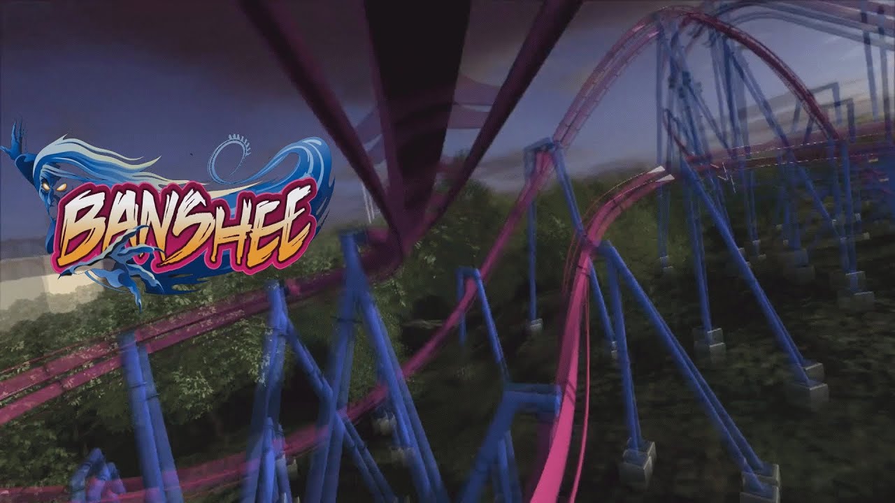 Banshee Animation (HD POV) New 2014 Worlds Longest Inverted Coaster ...