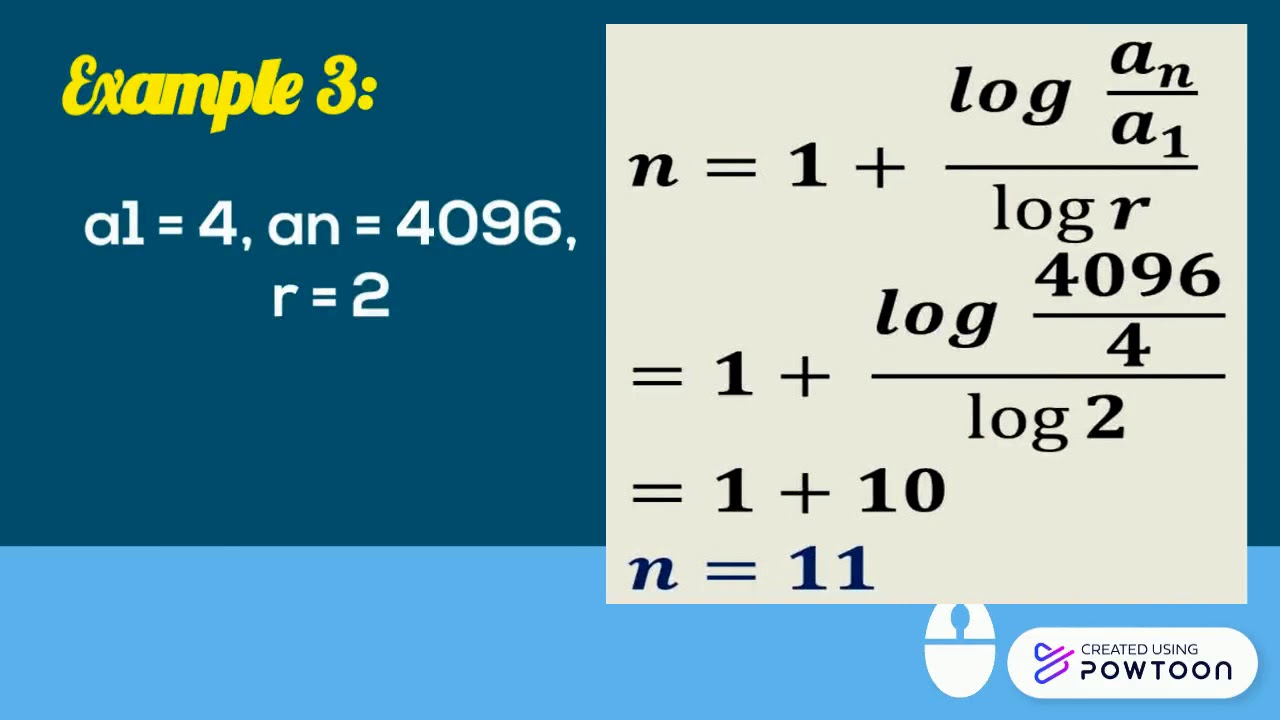 Geometric Sequence (Finding n, r and a1) - YouTube