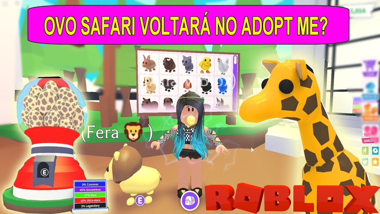 OVO SAFARI VOLTARA NO ADOPT ME ROBLOX - YouTube