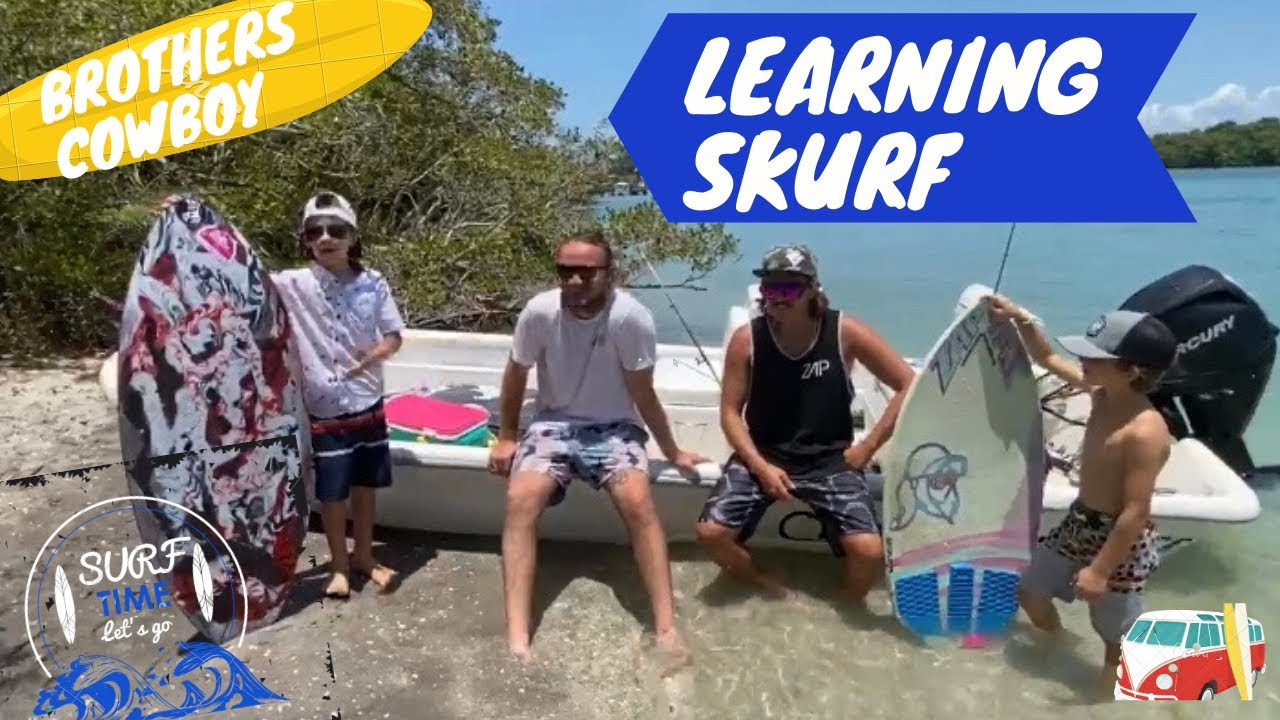 Cowboy Learning How To Skurf - YouTube