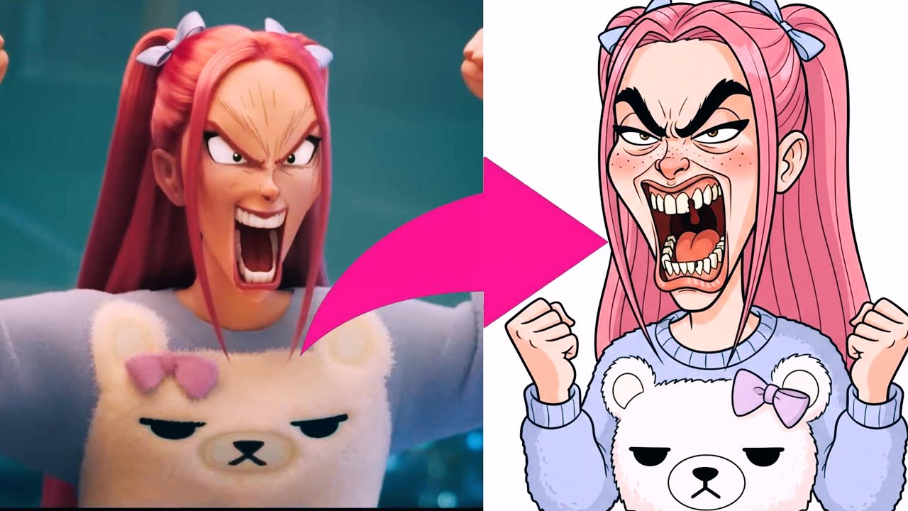 Huntrix Try Not to Laugh - KPop Demon Hunters Meme Part 3 - YouTube