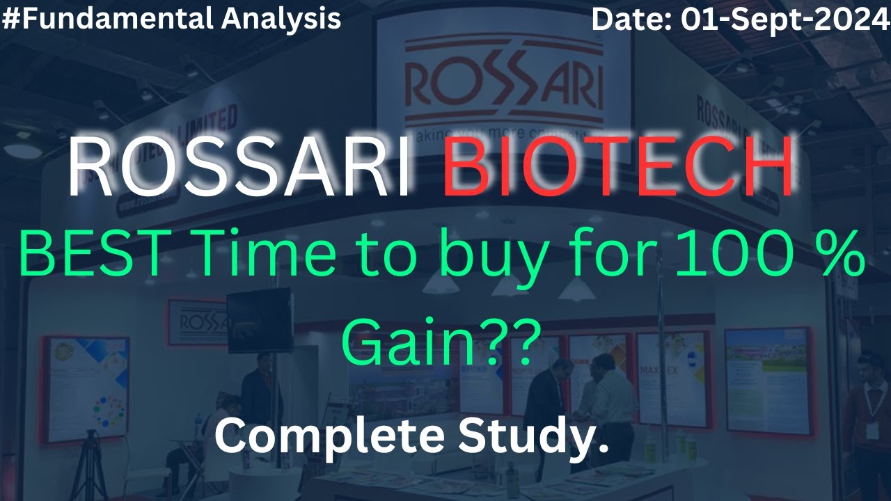 Rossari Biotech - Ready for 100% Gain? #rossaribiotech # ...