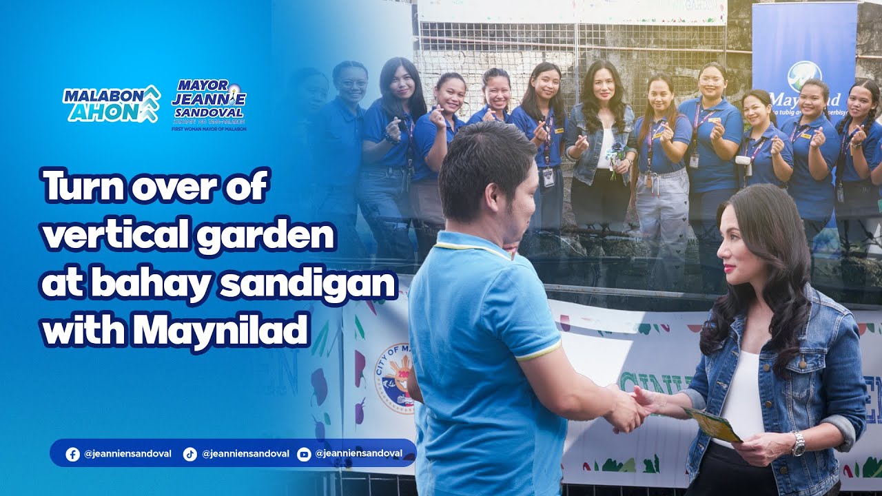 Turnover of Vertical Garden at Bahay Sandigan with Maynilad - YouTube