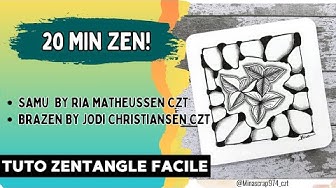 {TUTO ZENTANGLE®} SPEED TANGLE ZENGEM - YouTube