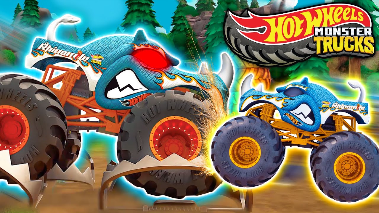 Hot Wheels Monster Trucks | ¡Rhinobot Rabioso! | Camp Crush - YouTube