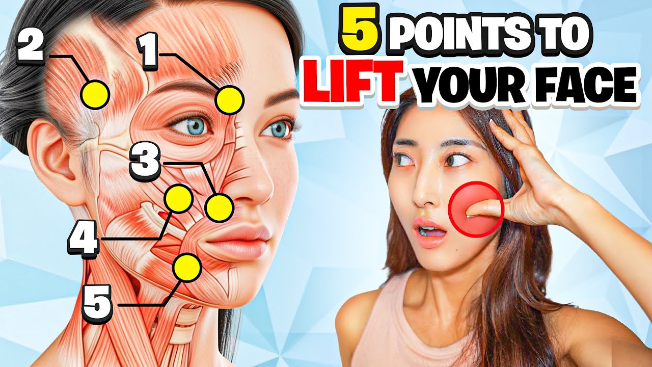 Massage THESE 5 Points to Instantly Lift Your Face & Define Jawline ...