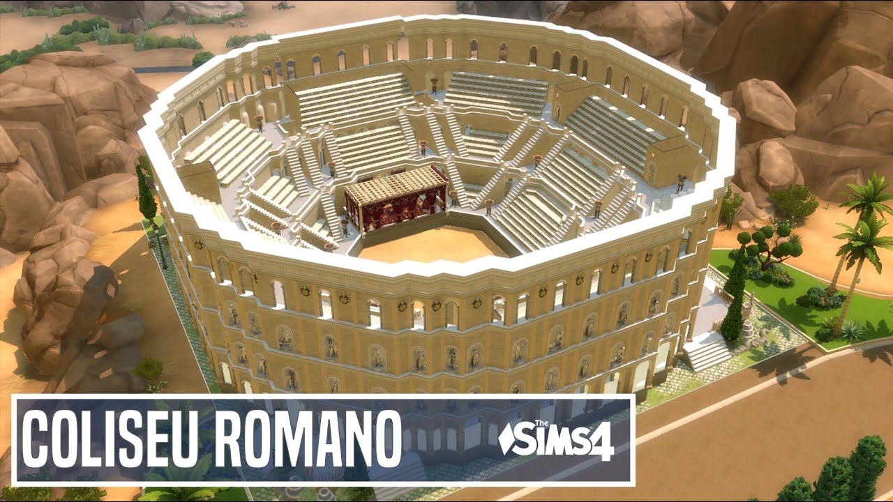 The Sims 4: Coliseu Romano - Anfiteatro | Roman Colosseum - YouTube
