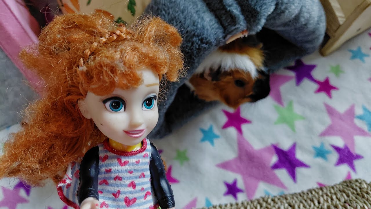 Anna... Anya goes to see the Guinea pigs! - YouTube