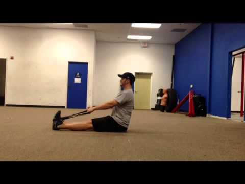 two arm band rows - YouTube